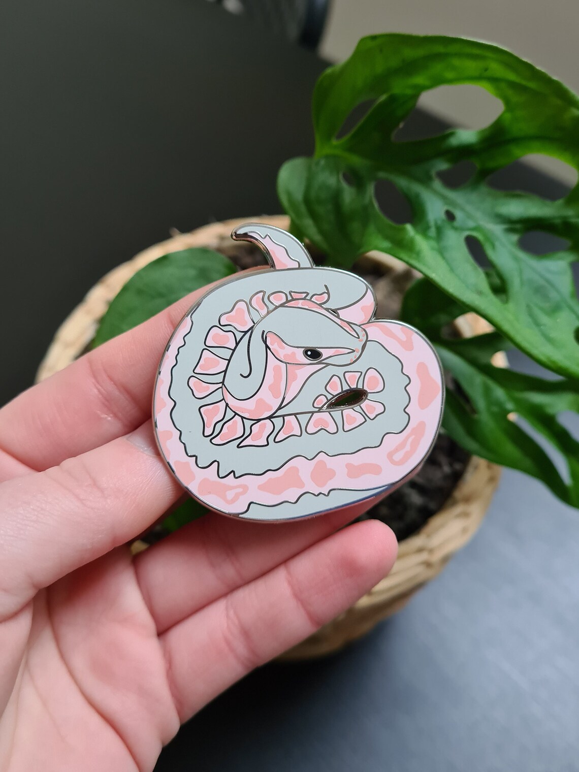 Pastel Ball Python Enamel Pin | Etsy