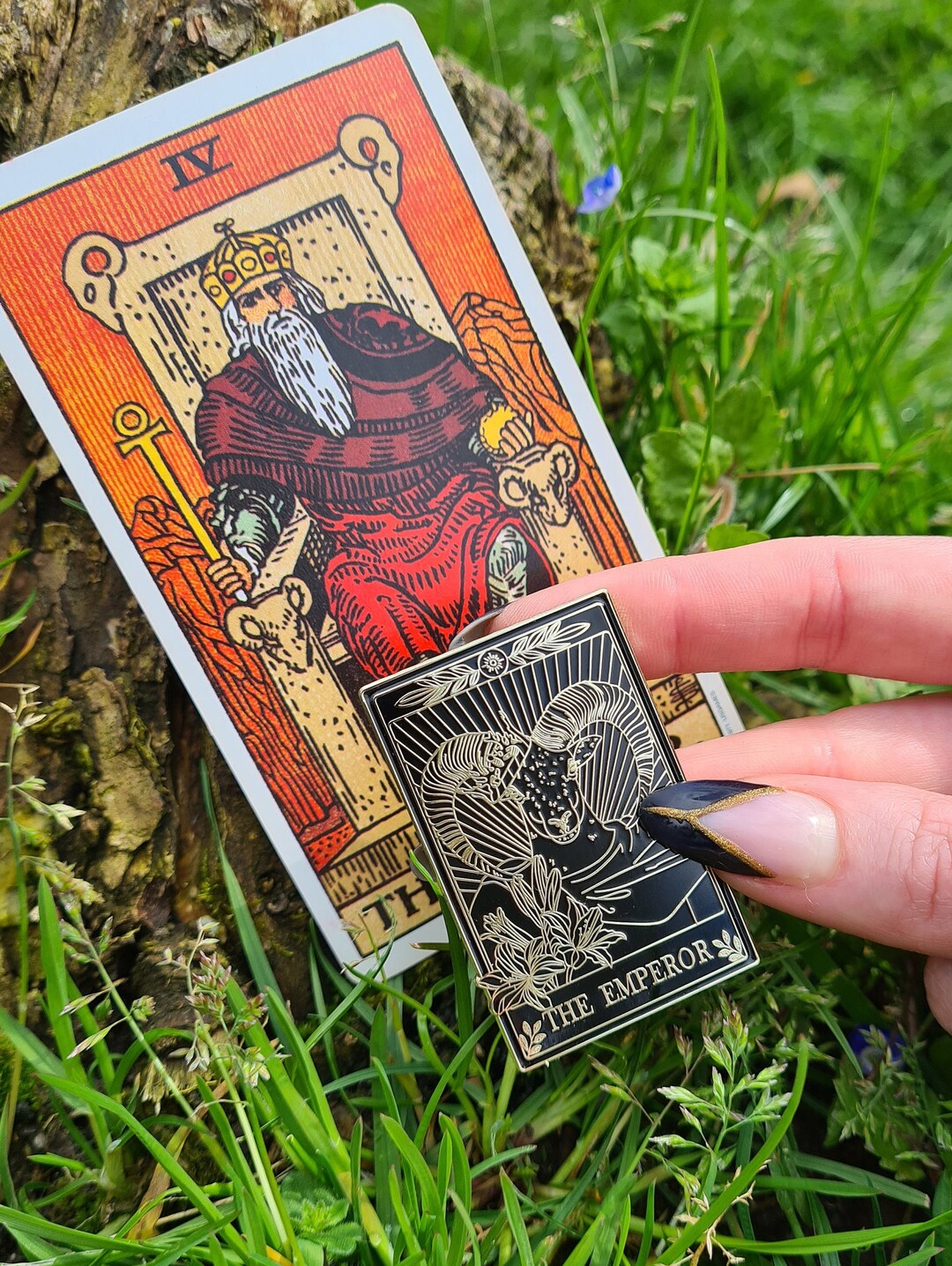 The Emperor - Aries Tarot Hard Enamel Pin - Etsy