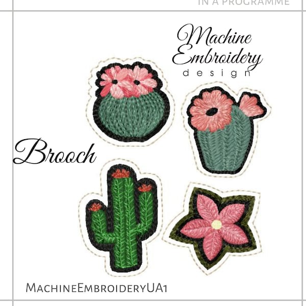 Embroidered Brooch - Etsy