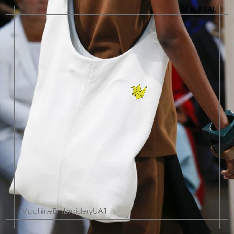 Origami Machine Embroidery Design Origami Swan Embroidery - Etsy