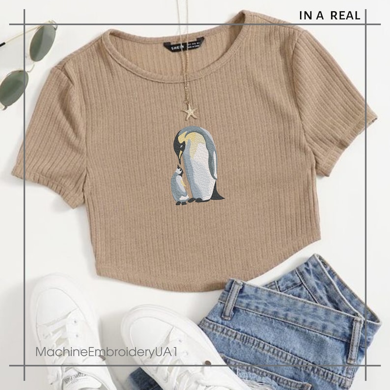 Cute Penguins Machine Embroidery Design Penguins Embroidery - Etsy