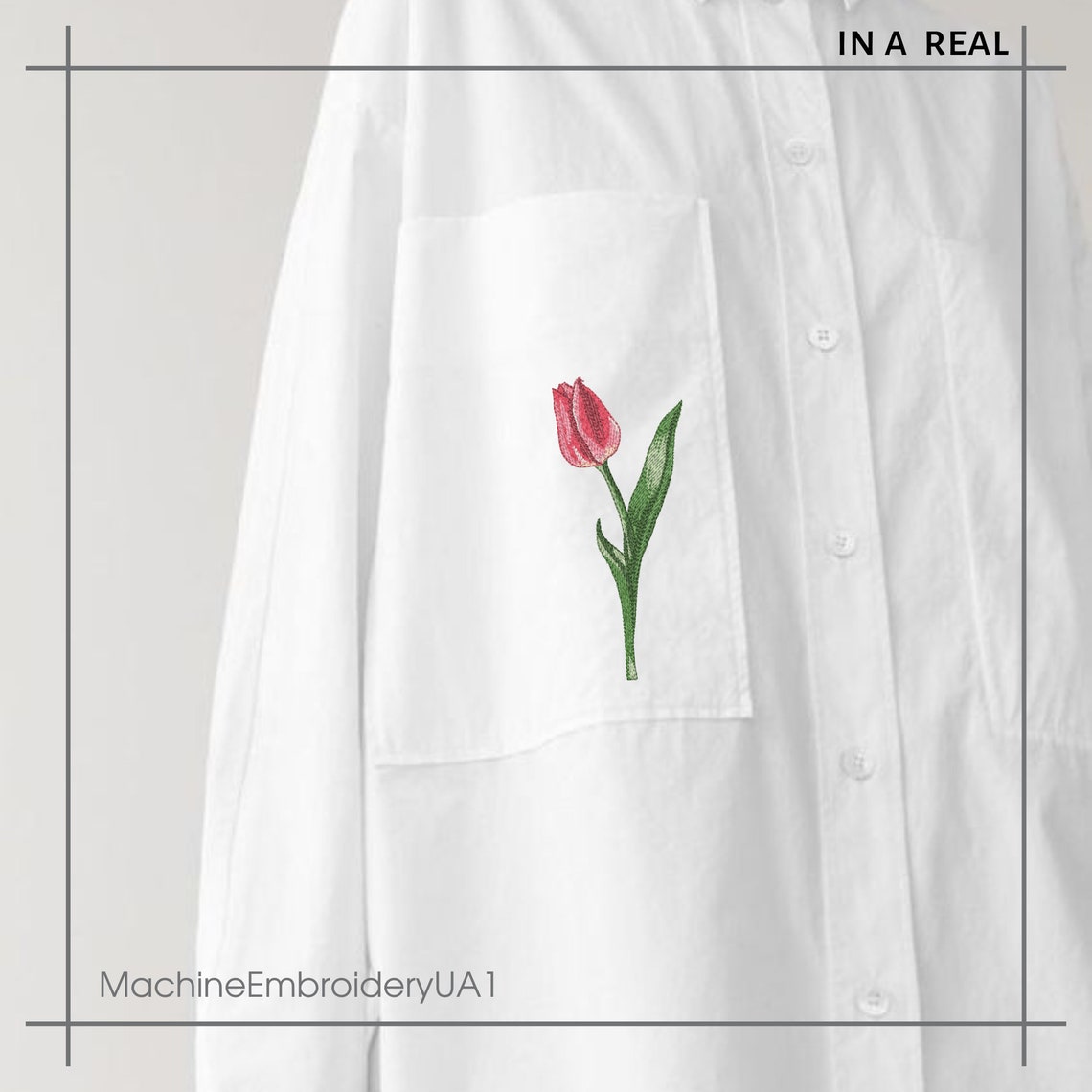 Tulip Machine Embroidery Design Tulip Embroidery Files 7 - Etsy