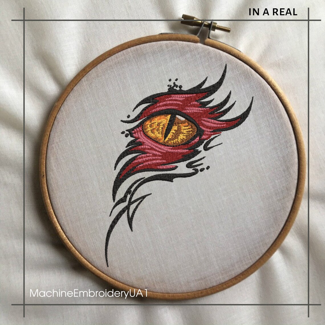 Dragon Eye Machine Embroidery Design Dragon Eye Embroidery - Etsy