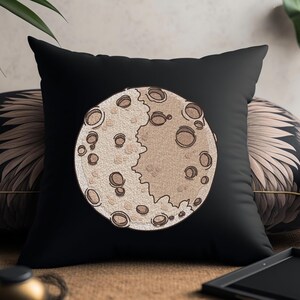 Moon Machine Embroidery Design, Space Theme Embroidery Pattern, Full ...