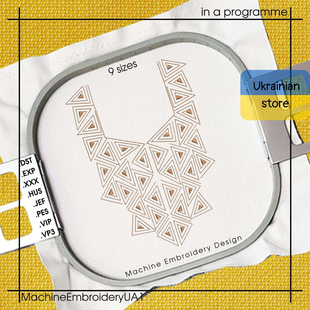 Neckline Machine Embroidery Design Ornament Collar Embroidery Files 9 ...