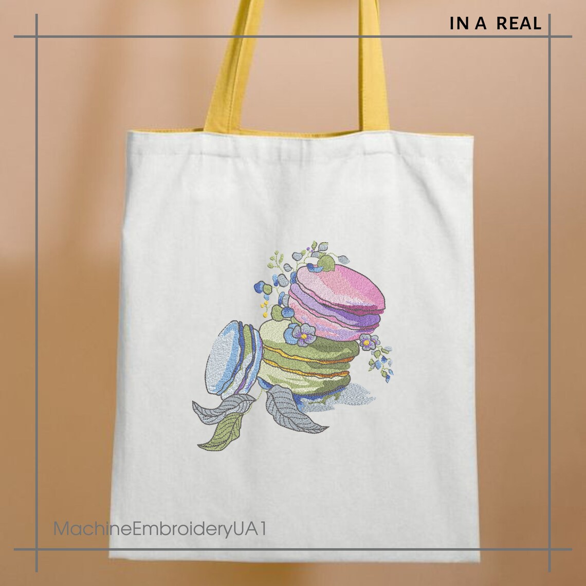Macaron Machine Embroidery Design - Kitchen Embroidery Digital ...
