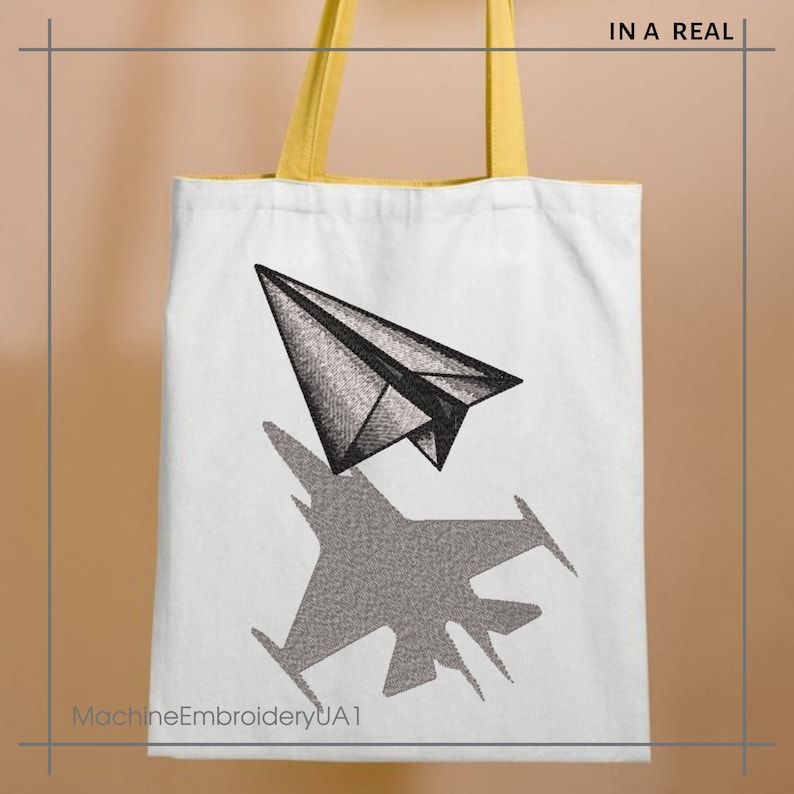 Paper Airplane Machine Embroidery Design Airplane With - Etsy