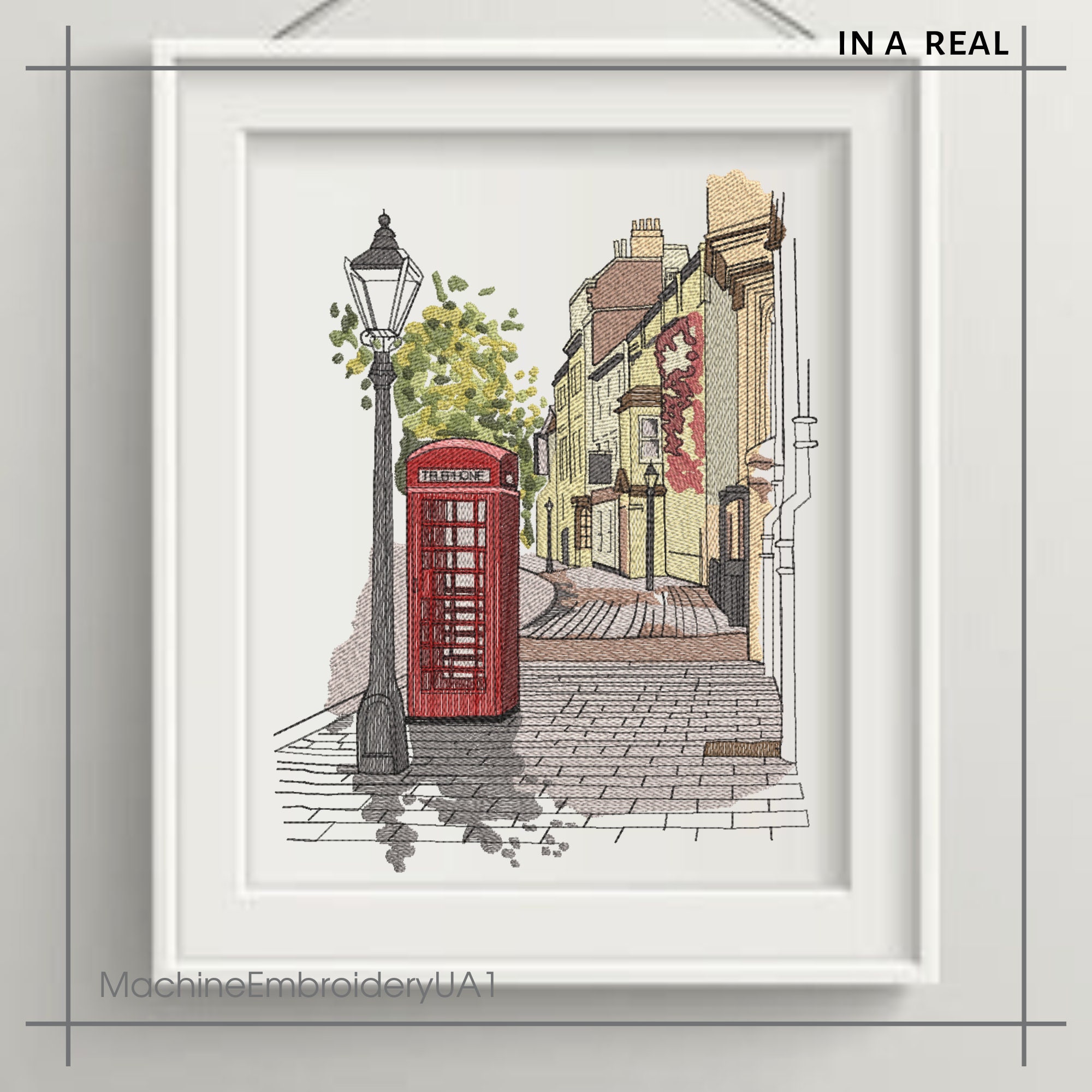 Street of London Machine Embroidery Design Files of - Etsy UK
