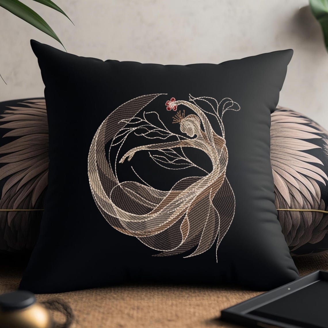Ballerina Embroidery Pattern, Dancer Embroidery Design, Embroidery ...