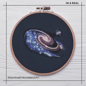 Cosmic Galaxy Machine Embroidery Design - Milky Way Embroidery Files ...