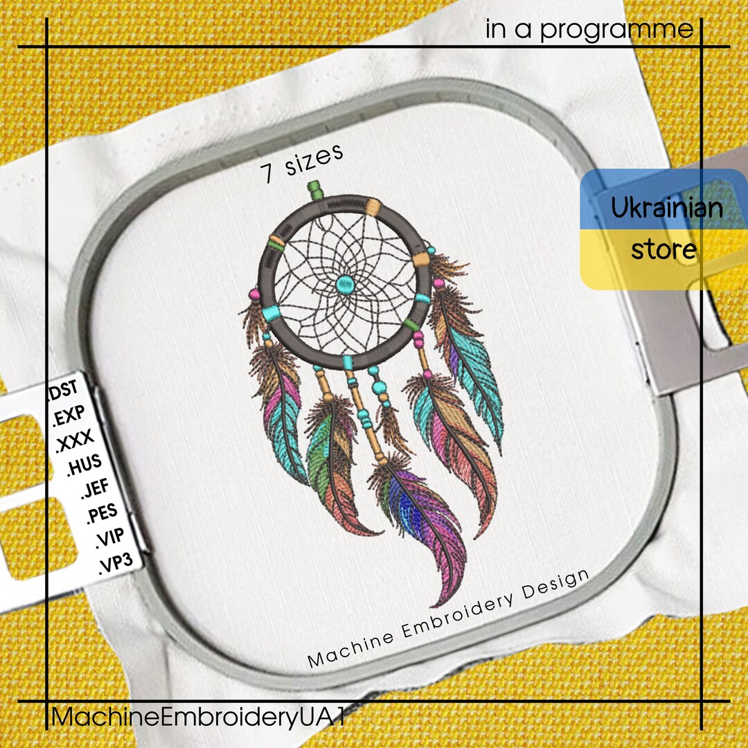 Dream Catcher Machine Embroidery Design Dream Catcher Embroidery Files ...