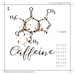 Caffeine Molecule Embroidery DESIGN FILE Machine Embroidery Design 7 ...