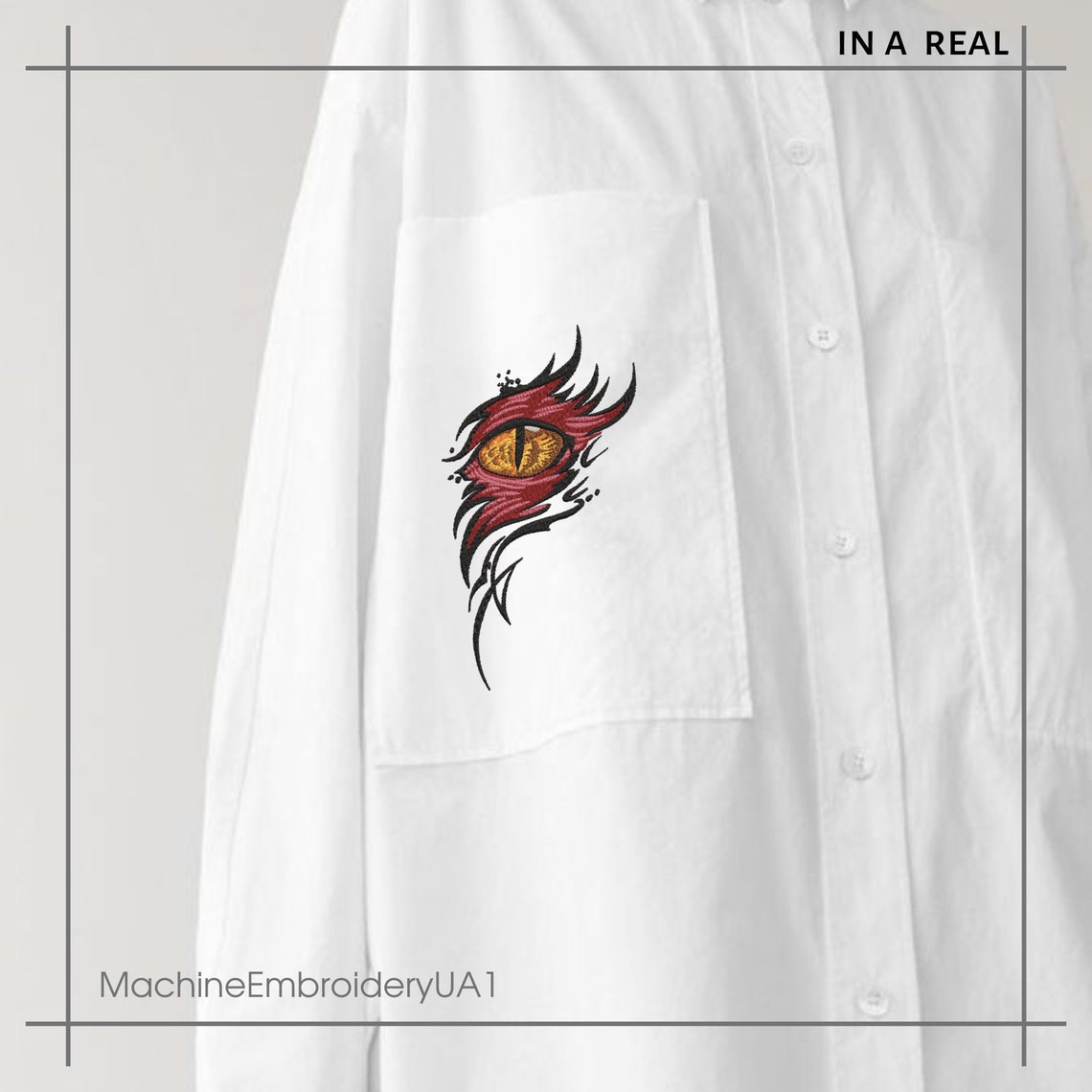 Dragon Eye Machine Embroidery Design Dragon Eye Embroidery - Etsy