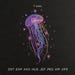 Magic Jellyfish Machine Embroidery Pattern, Purple Jellyfish Design ...
