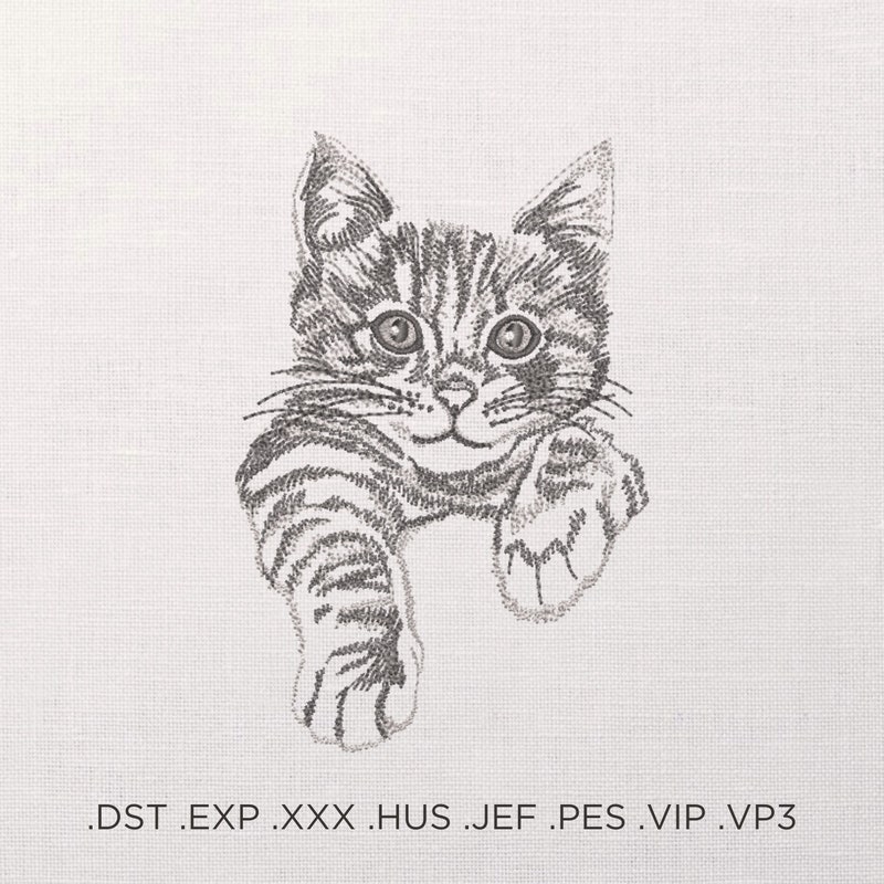 Tabby Embroidery File - Etsy