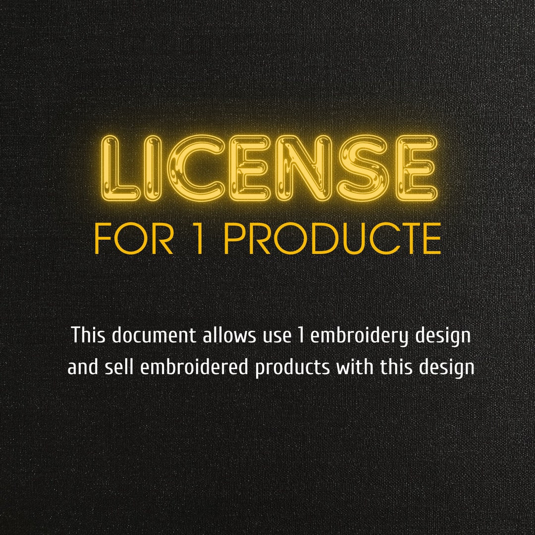 LICENSE for 1 Product - Etsy