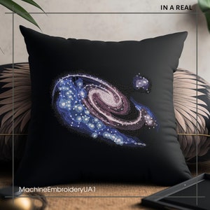 Cosmic Galaxy Machine Embroidery Design - Milky Way Embroidery Files ...