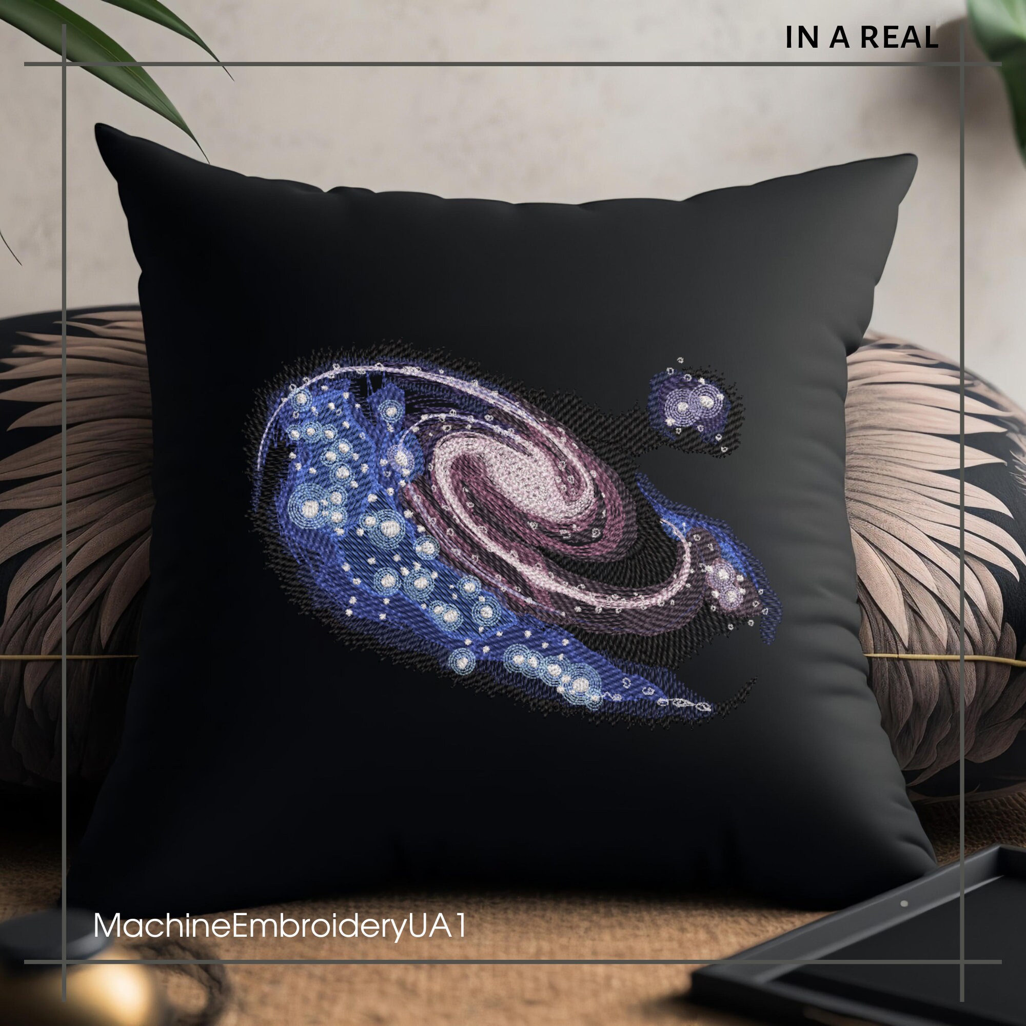 Galaxy Machine Embroidery Design, Space Theme Embroidery Pattern ...