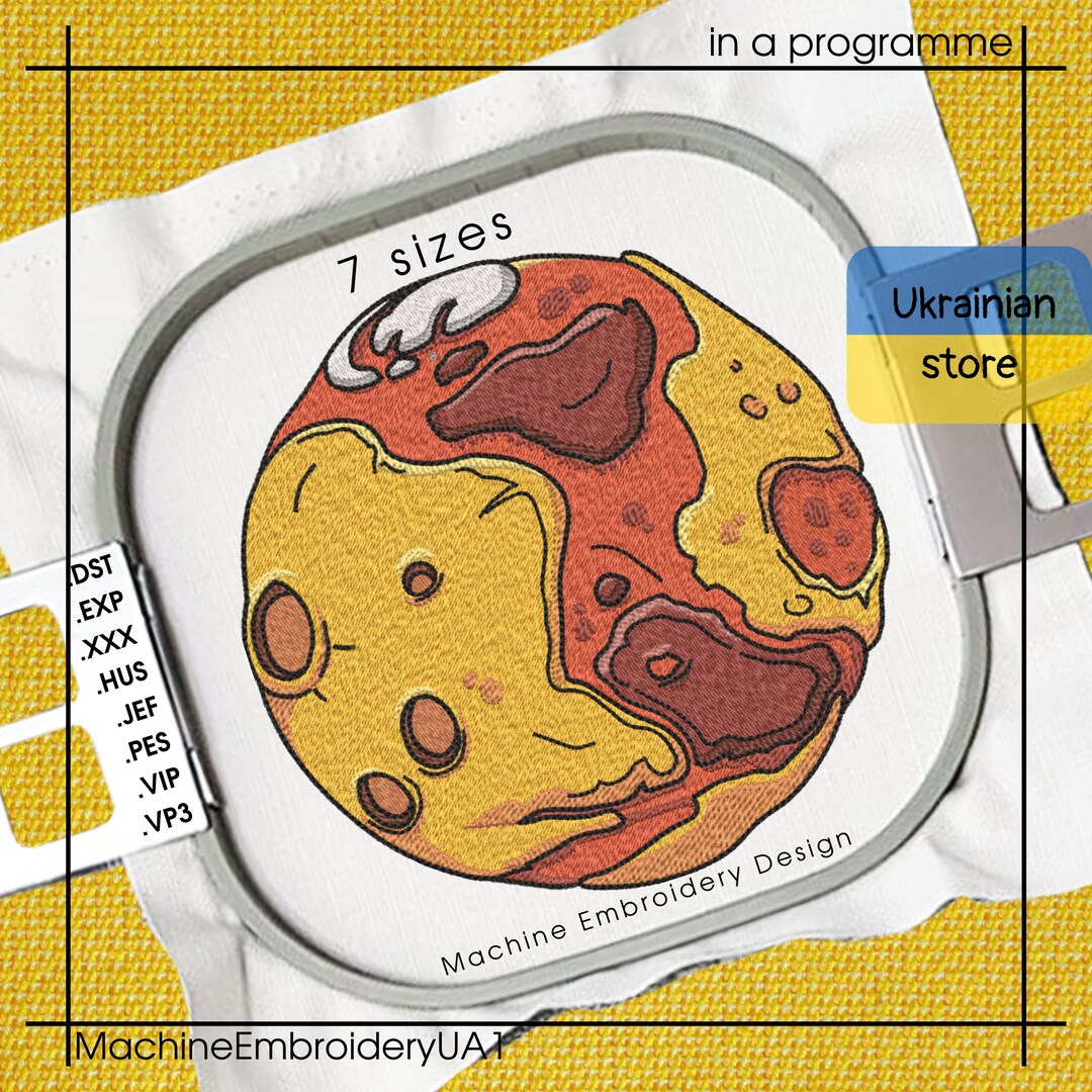 Planet Mars Machine Embroidery Design Planet Mars Embroidery Files 7 ...