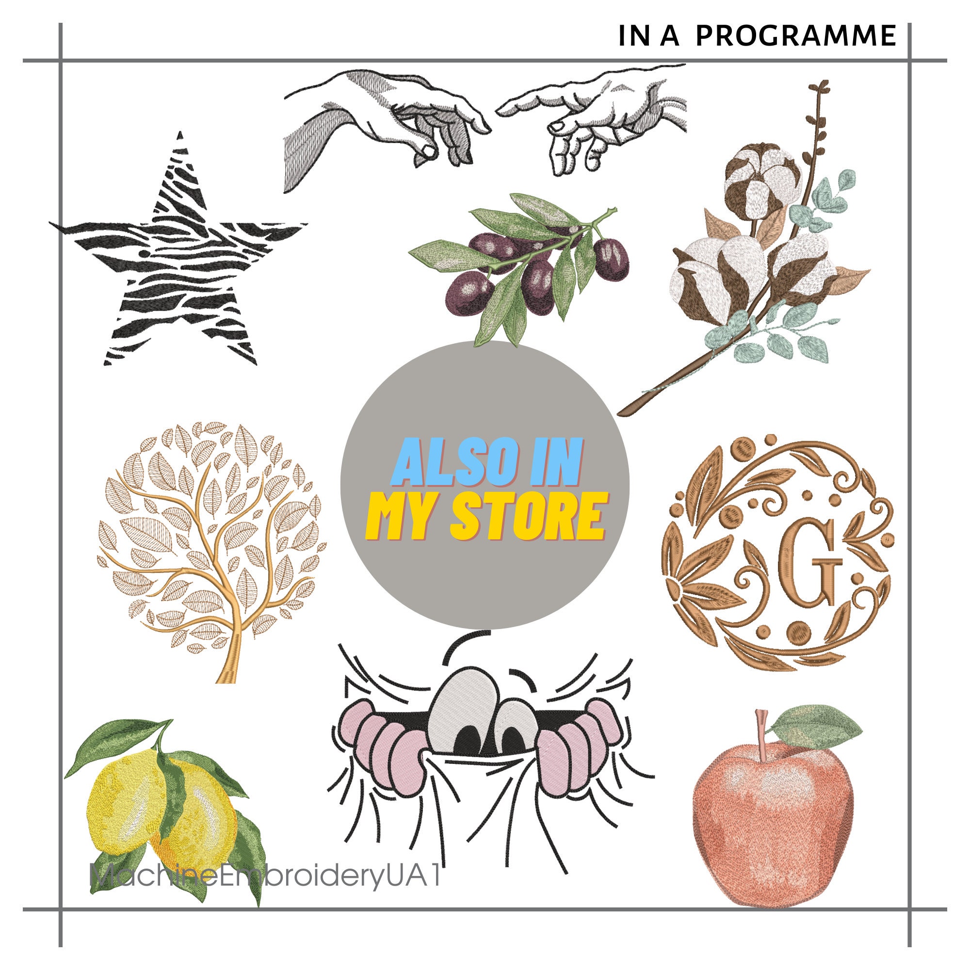 Outline Machine Embroidery Design INSTANT DOWNLOAD Pencil - Etsy