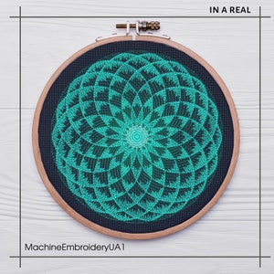 Ornament Outline Stitch Machine Embroidery Design, Geometric Embroidery Pattern, Abstract ...