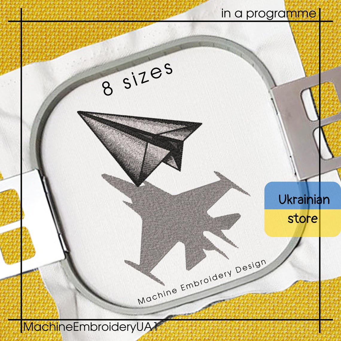 Paper Airplane Machine Embroidery Design Airplane With - Etsy