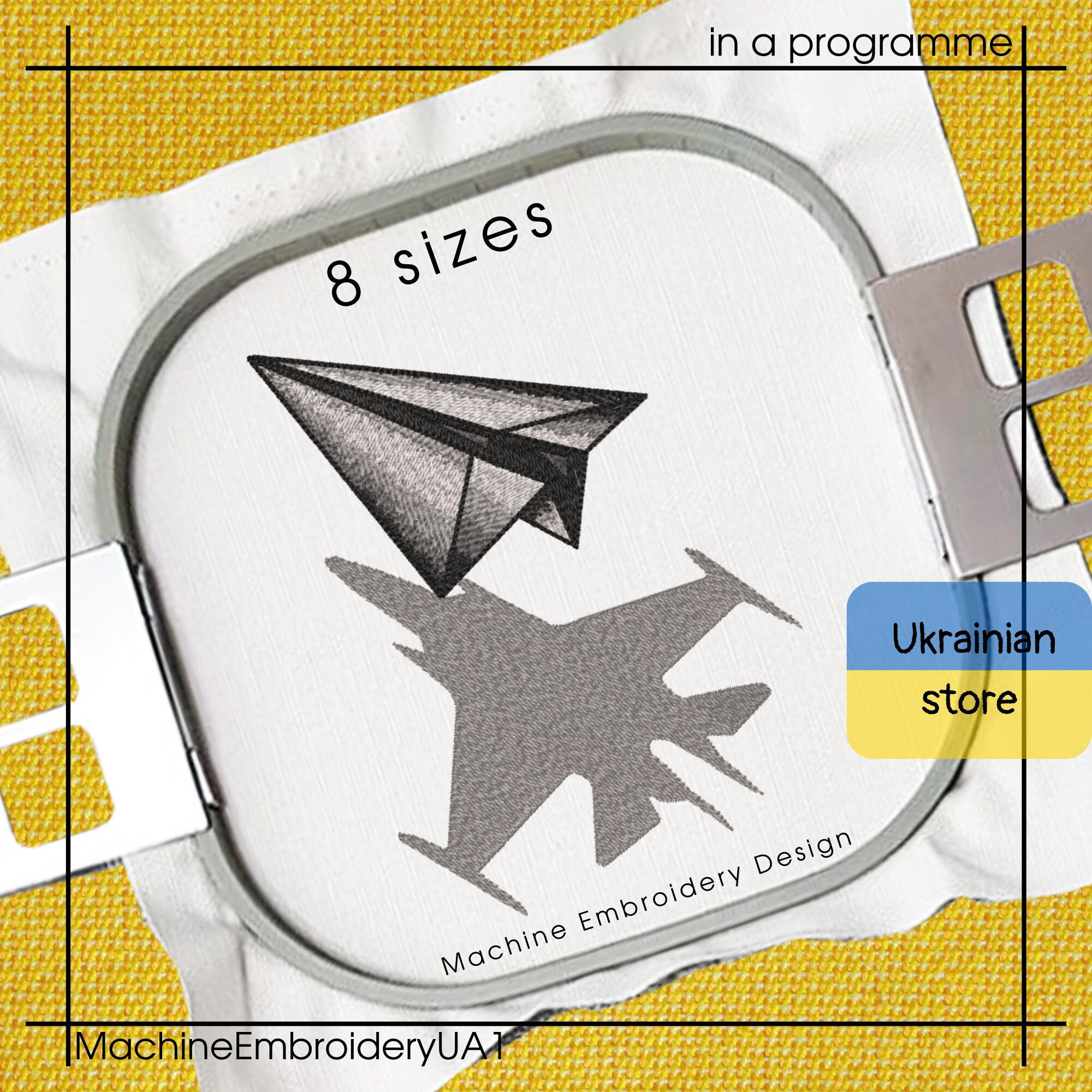 Paper Airplane Machine Embroidery Design Airplane With - Etsy