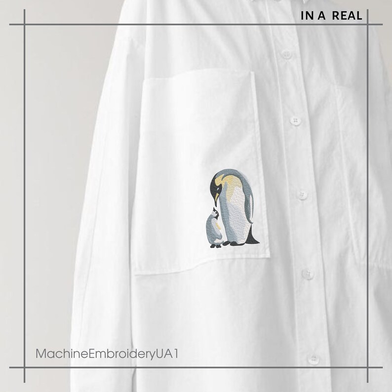 Cute Penguins Machine Embroidery Design Penguins Embroidery - Etsy