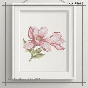 Magnolia Flower Machine Embroidery Design - Magnolia Flower Embroidery ...