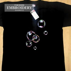 Soap Bubbles Machine Embroidery Design, Single Bubble Separate Bubbles ...