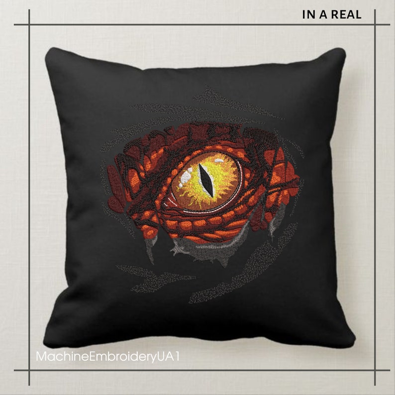 Dragon Eye Machine Embroidery Design Dragon Eye Embroidery - Etsy