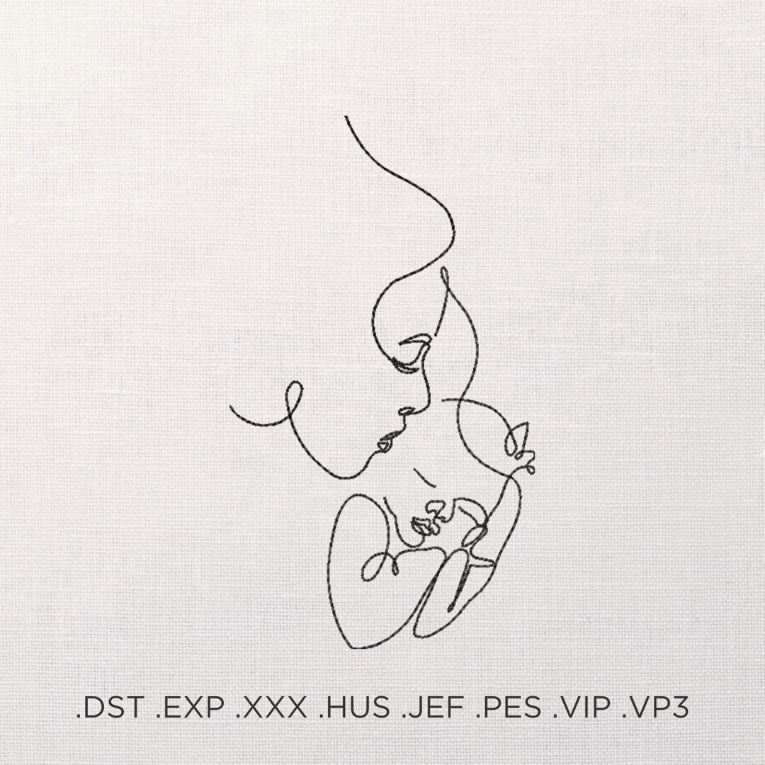Mom & Baby Machine Embroidery Design, Cute Embroidery Pattern for Mom ...