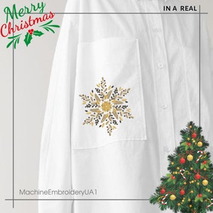 Magic Machine Embroidery Design - Fairy Christmas Snowflake Embroidery ...