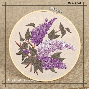Lilac Flower Machine Embroidery Design - Lilac Embroidery Files - 7 ...