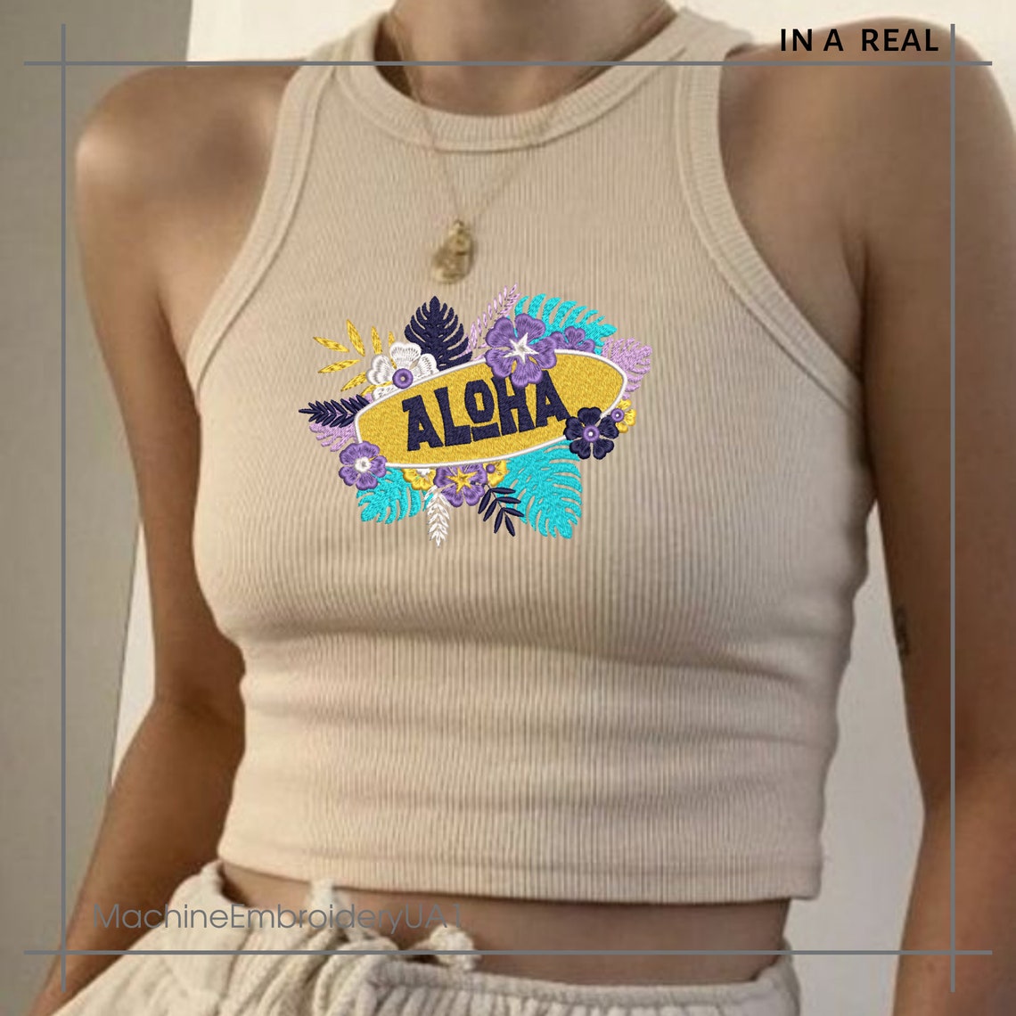 Aloha Machine Embroidery Design - Hawaiian Flowers Embroidery Files - 8 ...