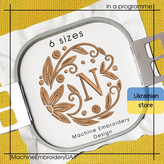 Embossed Machine Embroidery Monogram Font Machine Embroidery - Etsy