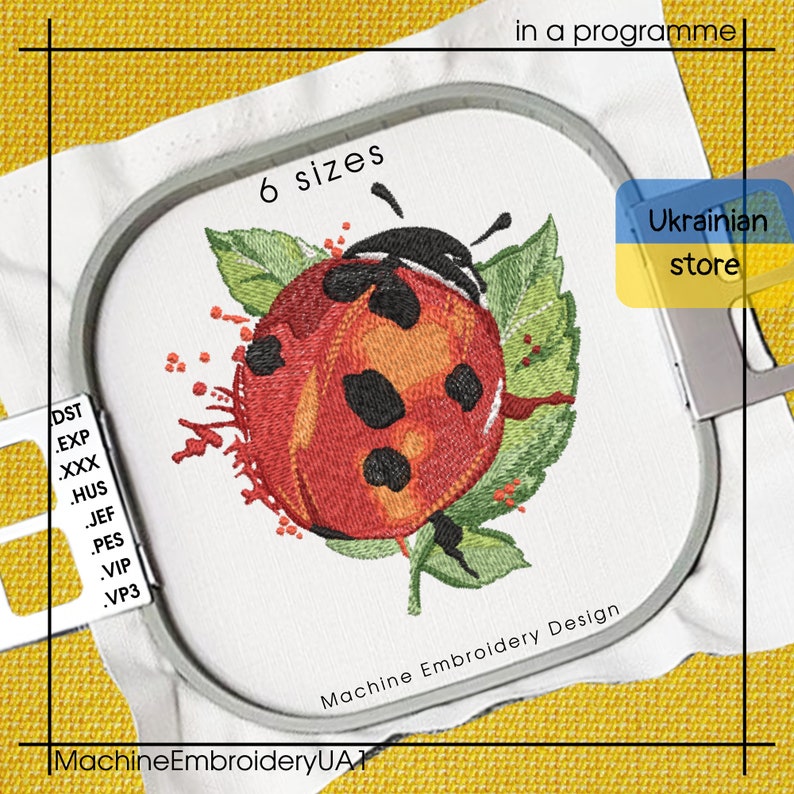 Ladybug Machine Embroidery Design Ladybug Embroidery Files - Etsy