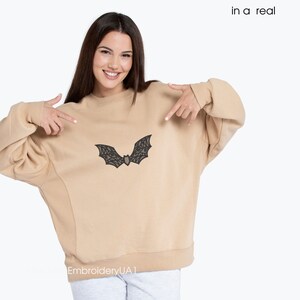 Lace Bat Machine Embroidery Design, Elegant Bat Embroidery for Women T ...