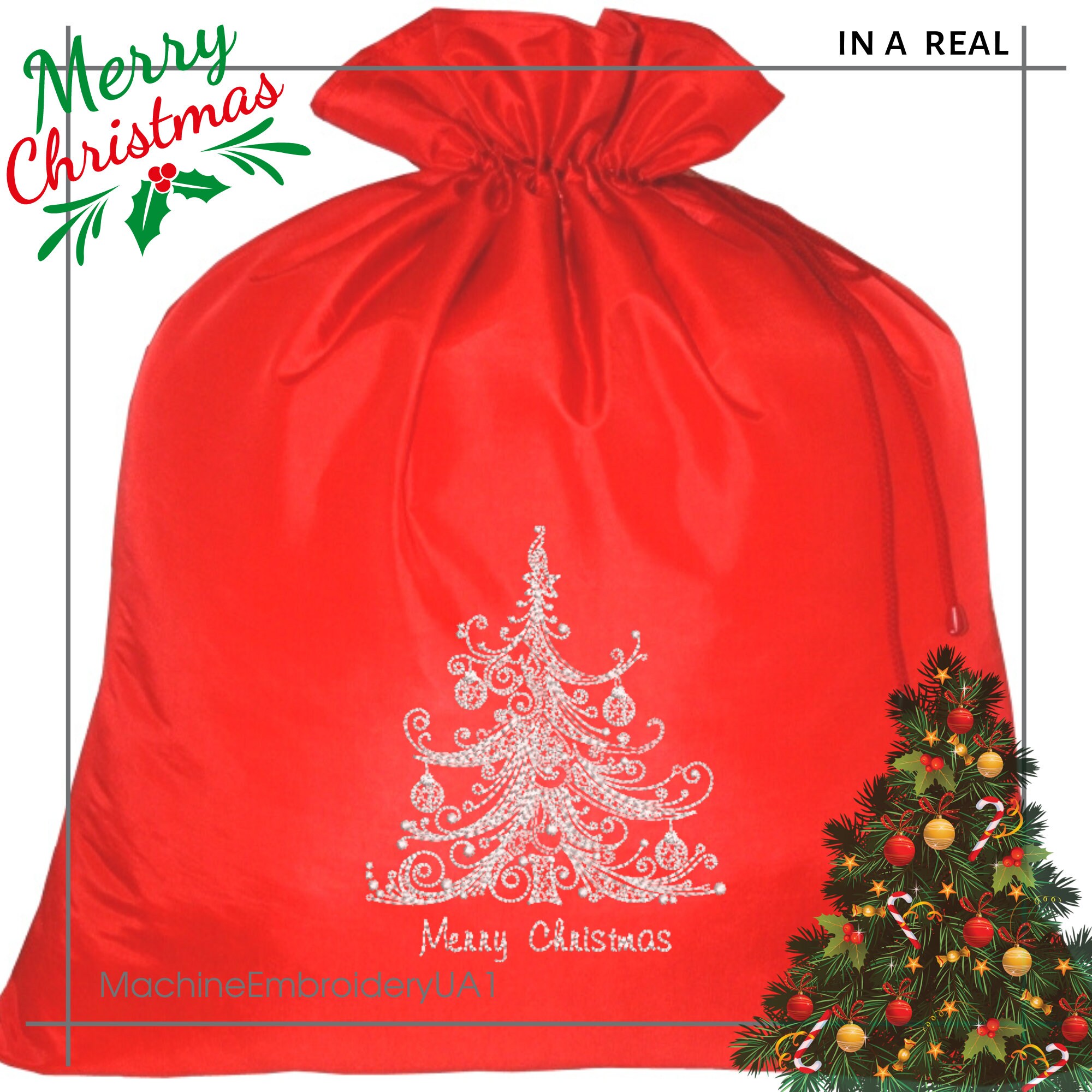 Christmas Tree Machine Embroidery Design Christmas Tree - Etsy