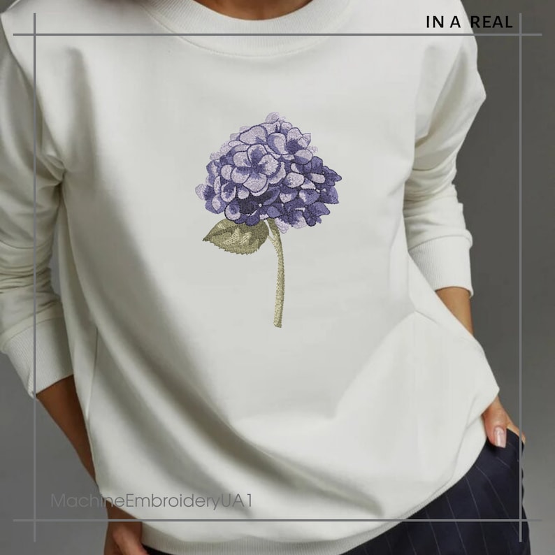 Hydrangea Machine Embroidery Design - Artistic Embroidery -flolar ...