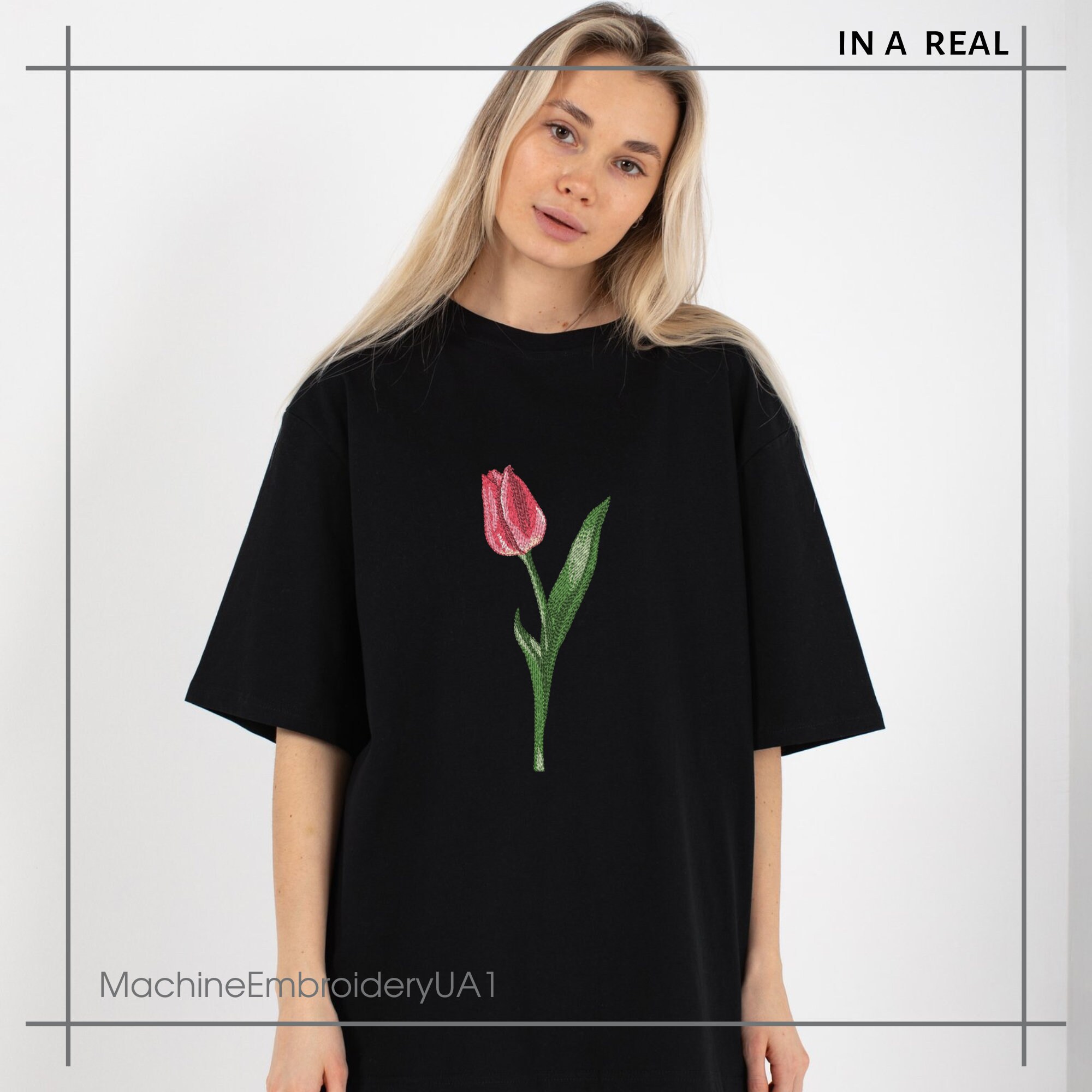 Tulip Machine Embroidery Design Tulip Embroidery Files 7 - Etsy