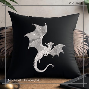 Dragon Machine Embroidery Design - Dragon Embroidery Files - 7 Sizes ...