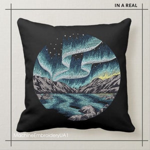 North Light Machine Embroidery Design - Northern Lights Embroidery ...