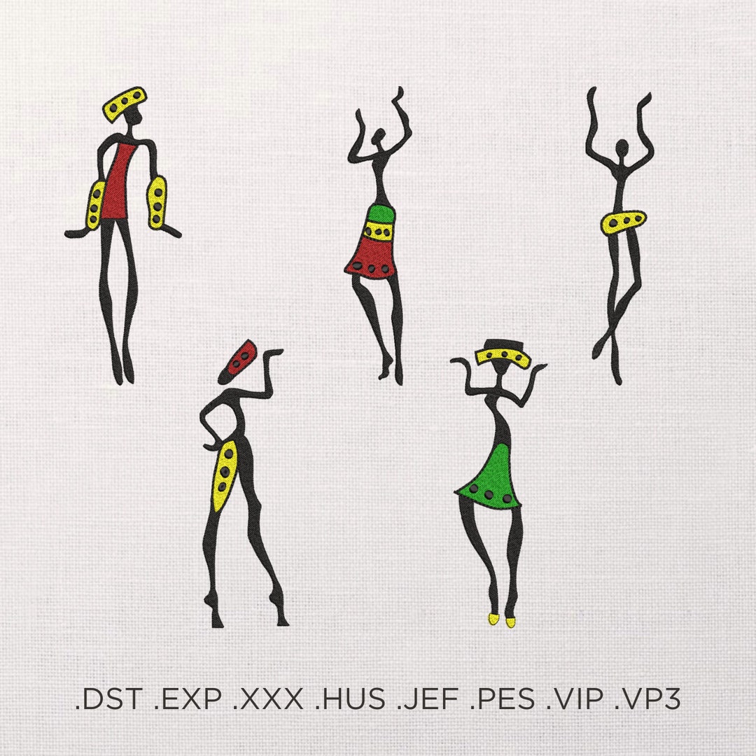 African Pattern Set Machine Embroidery Designs African Motifs ...