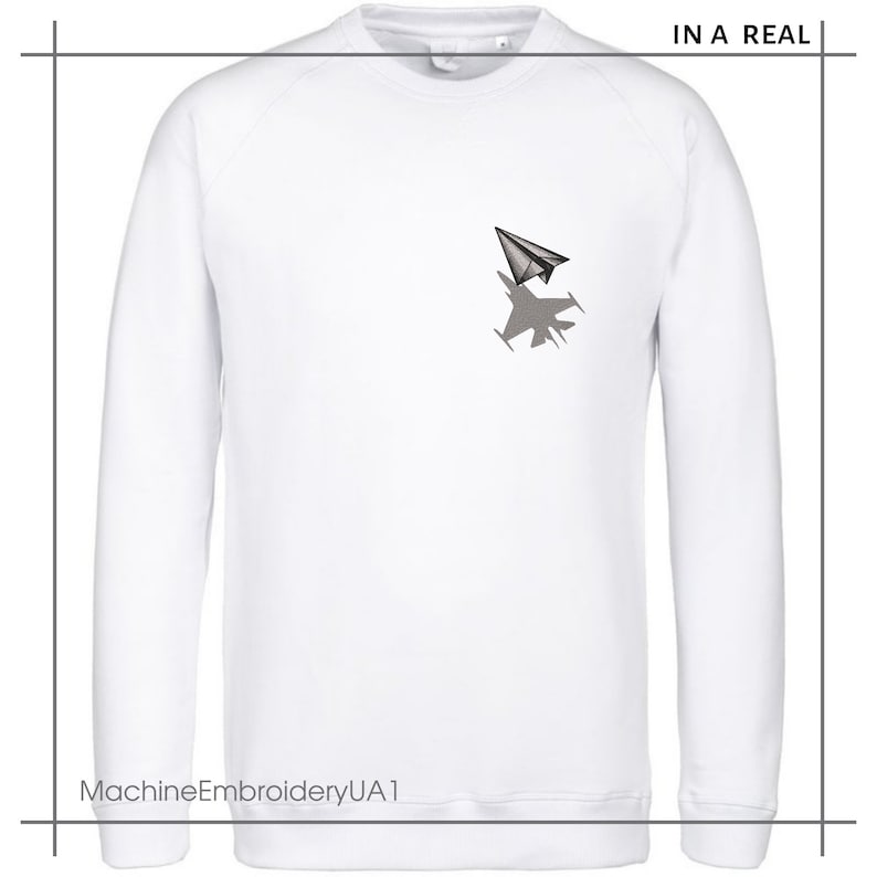 Paper Airplane Machine Embroidery Design Airplane With - Etsy