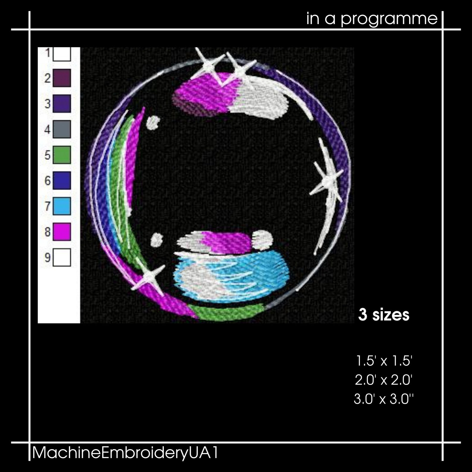 Soap Bubbles Machine Embroidery Design Blowing Bubbles Embroidery Files ...