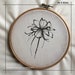 Black Flower Ink Machine Embroidery Design Black Flower Embroidery ...