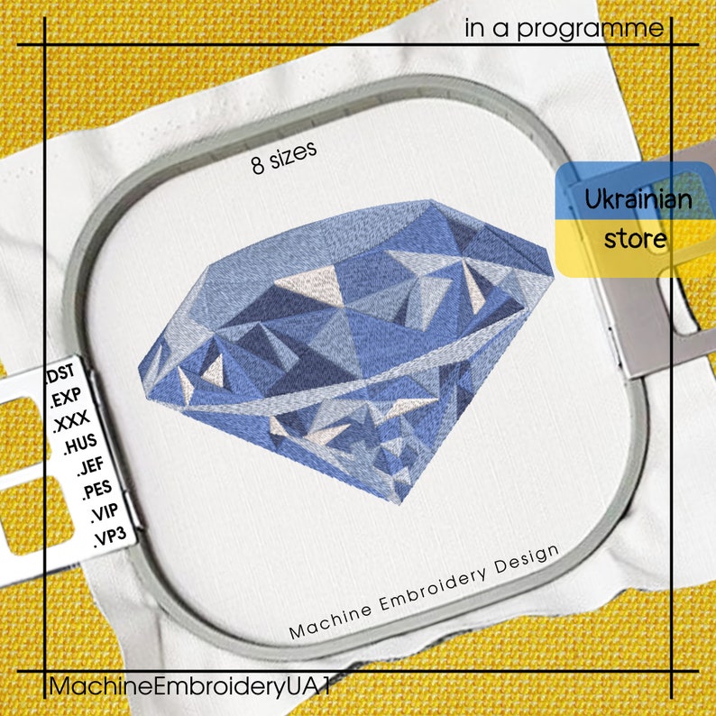 Diamond Machine Embroidery Design Diamond Embroidery Files - Etsy