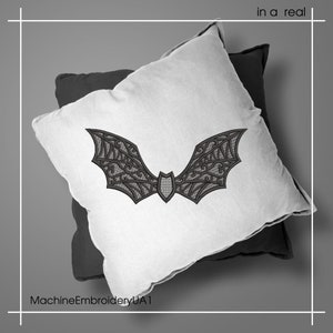 Lace Bat Machine Embroidery Design, Elegant Bat Embroidery for Women T ...