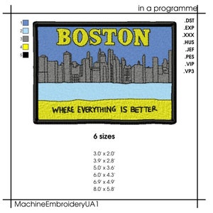Boston Machine Embroidery Design Best in Boston Embroidery Files 6 ...